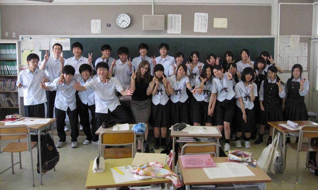 Japanese High School Classroom